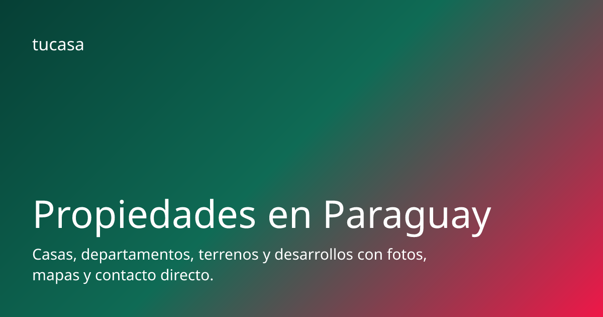 86 propiedades en venta en Luque